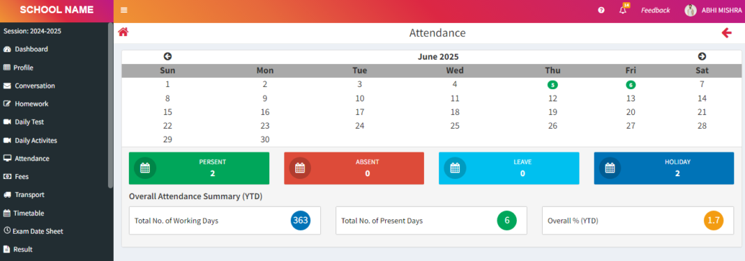 Student Attendance | EduChanger's ERP Help
